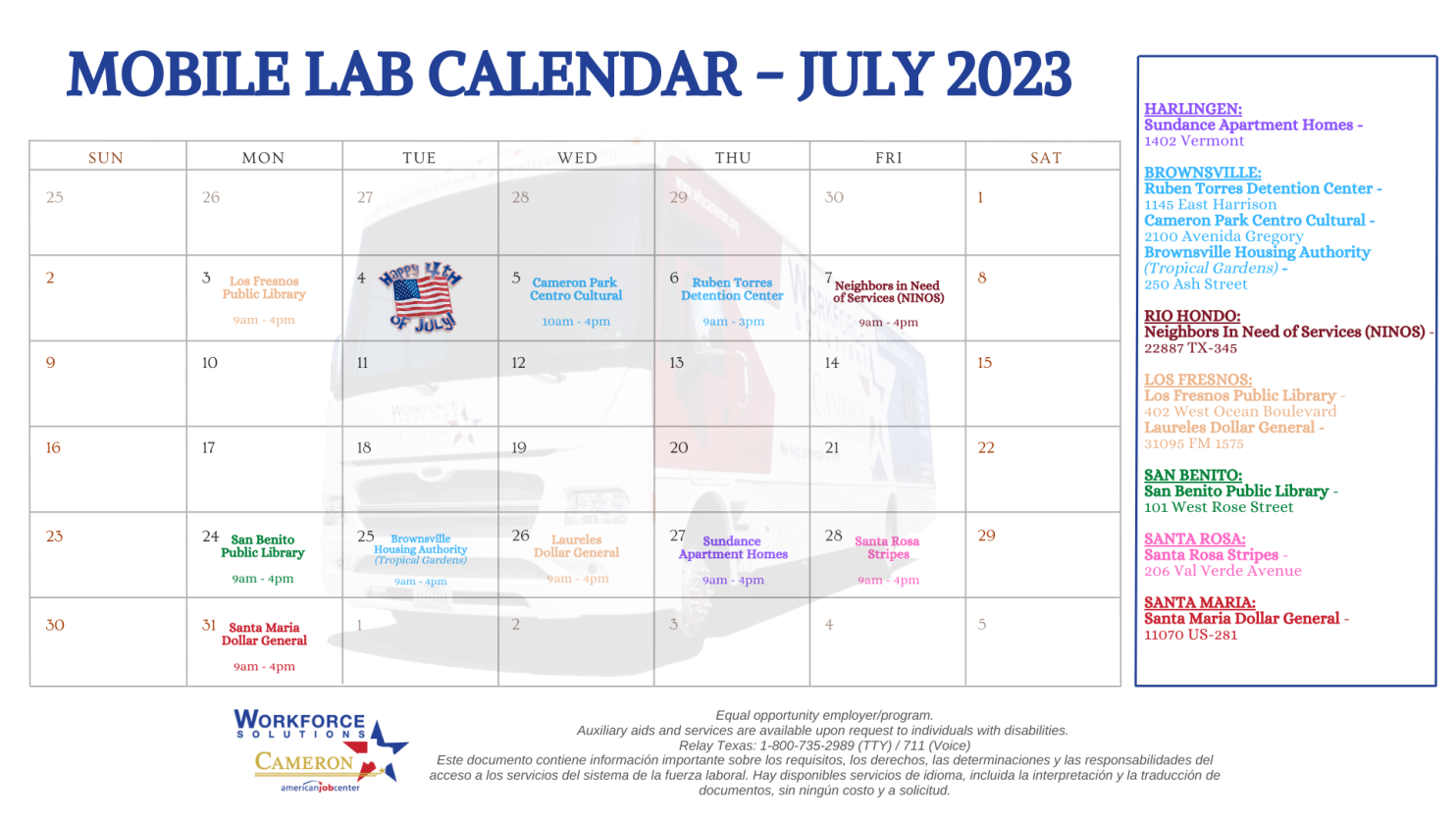 Events for August 2025 | Workforce Solutions Cameron