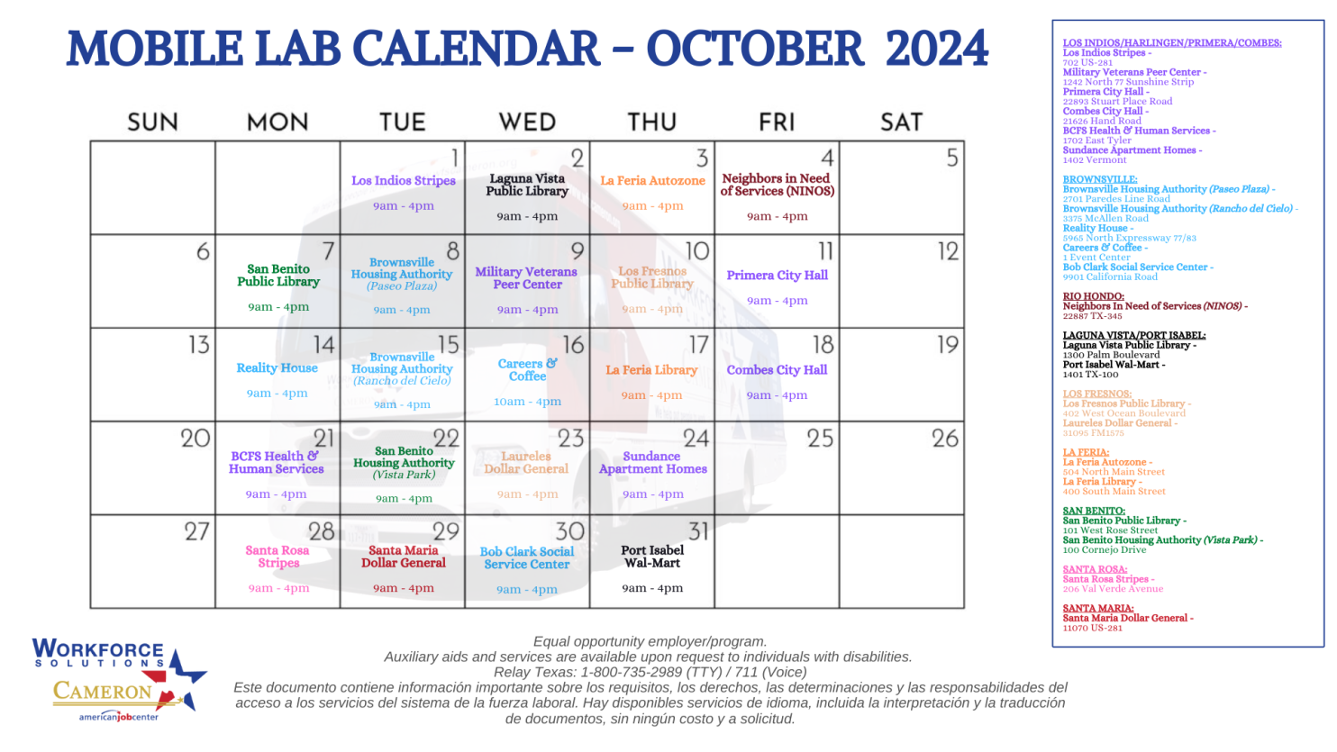 Events for November 2025 | Workforce Solutions Cameron