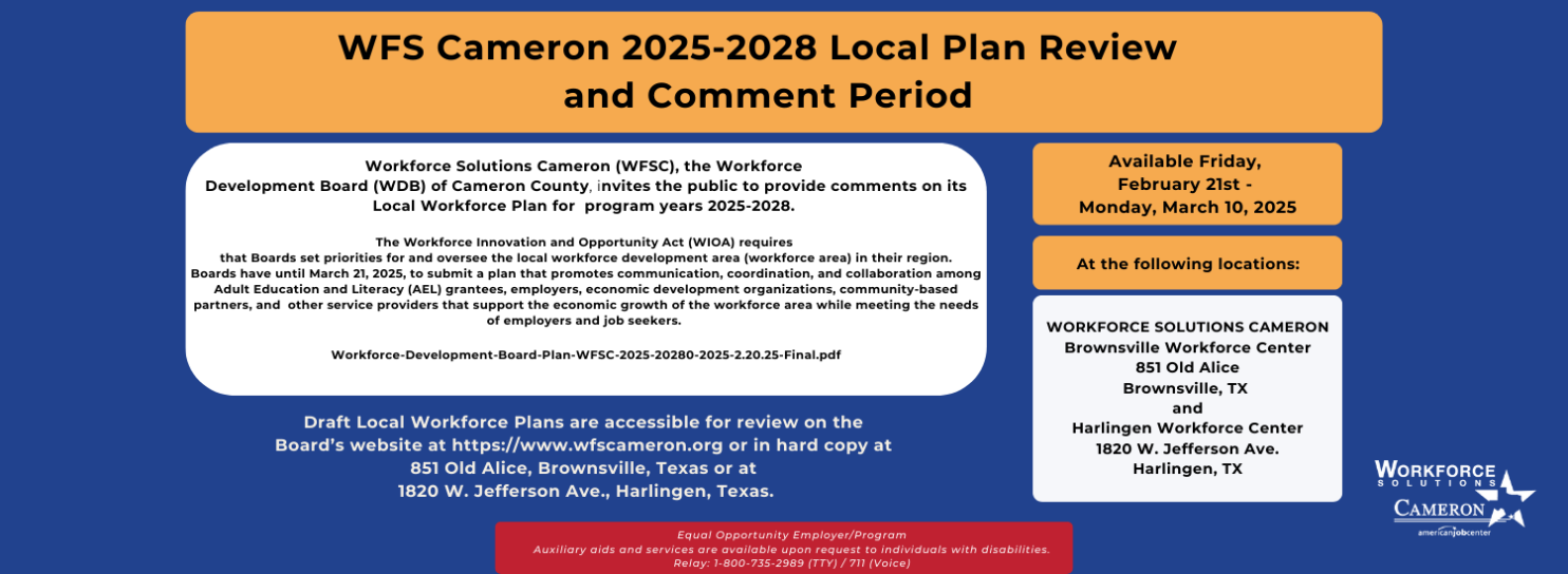 Workforce Solutions Cameron | Workforce Solutions Cameron