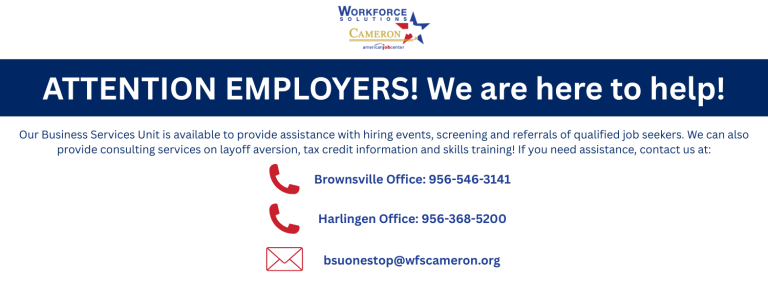 Workforce Solutions Cameron | Workforce Solutions Cameron