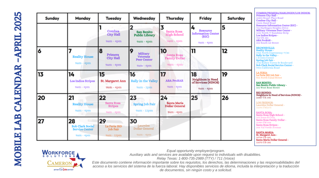 Events from May 27 – April 14 | Workforce Solutions Cameron