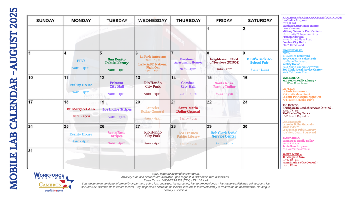 Events for September 2025 | Workforce Solutions Cameron