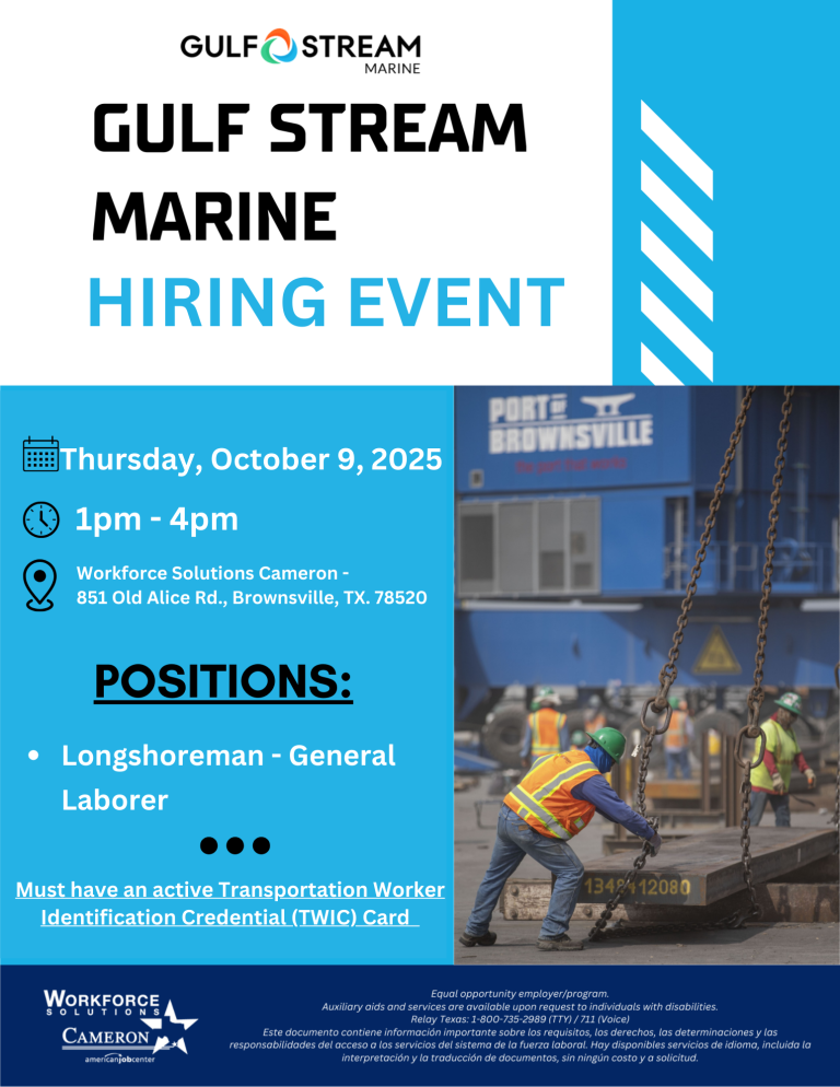 Events for November 2025 | Workforce Solutions Cameron